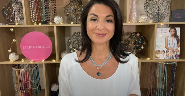 New Sparkle Heart - 10 Way Necklace - Maria Nicola