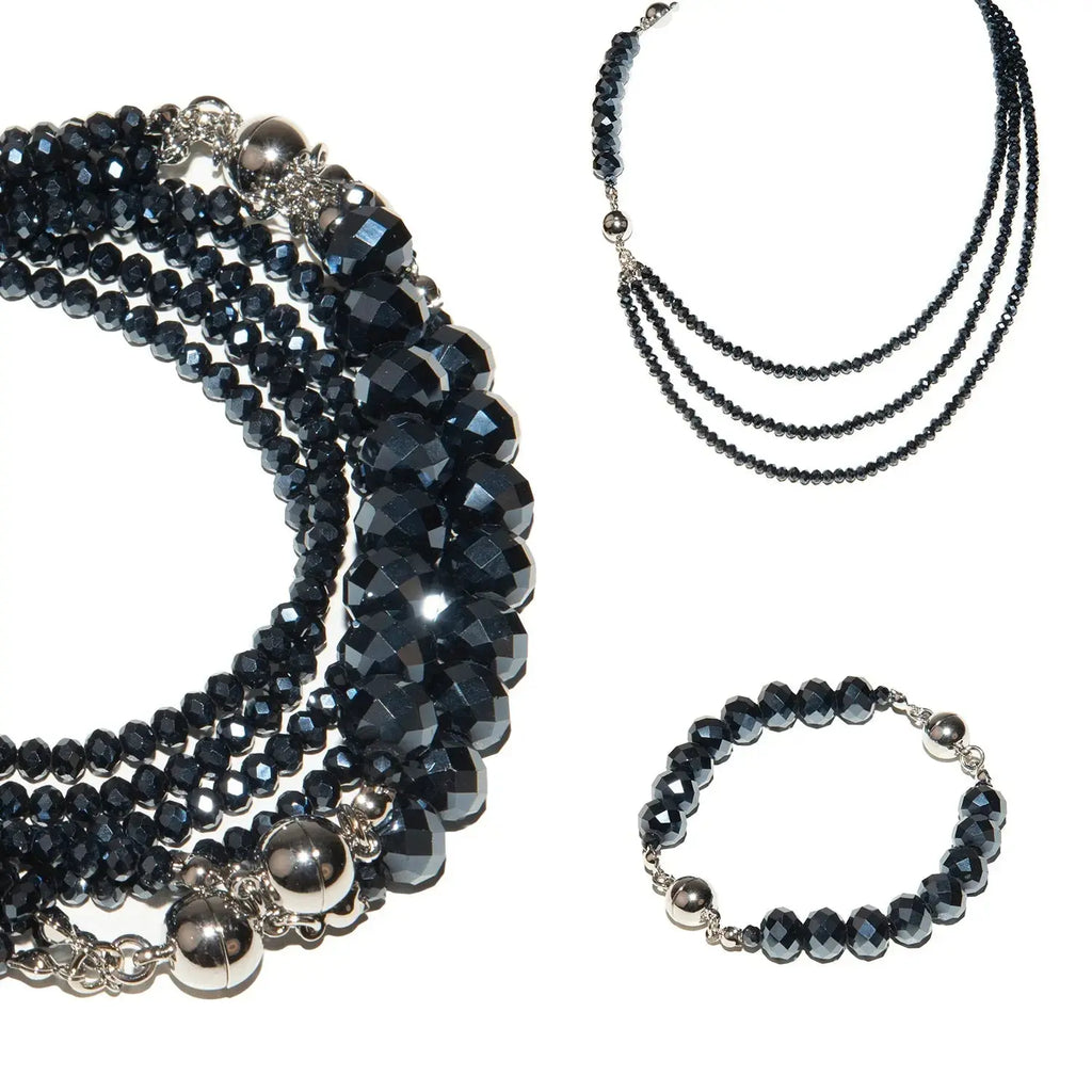 10 Way Necklace - Midnight Crystal - Maria Nicola