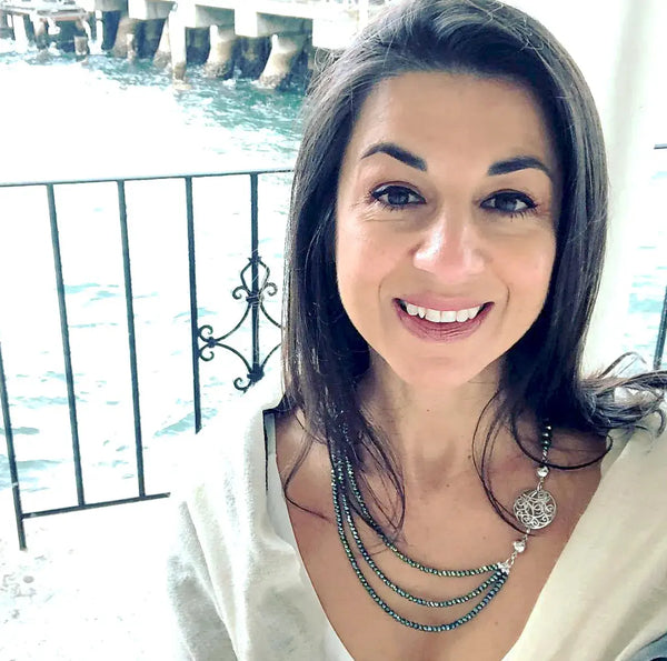 10 Way Necklace - Sea Green Crystal - Maria Nicola